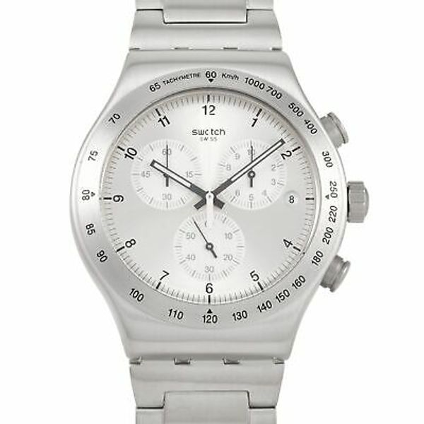 Swatch Destination Zurich 43 mm Stainless Steel Watch YVS433G ...