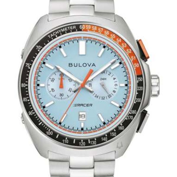 Bulova 98B432 Quartz Racer Chronograph Sapphire Stainless Steel Watch ...
