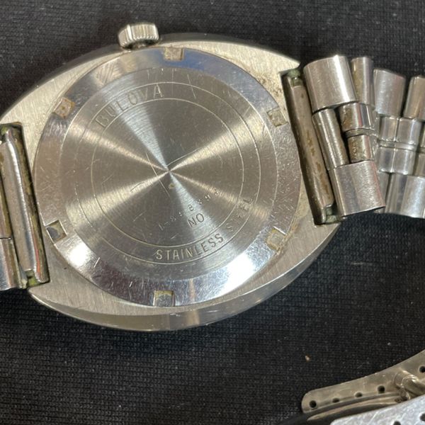 Bulova Golden Clipper J Automatic Stainless Steel UFO Case 1970 ...