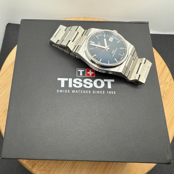 Tissot PRX Powermatic 80 40mm Blue dial T137407A Swiss automatic watch ...