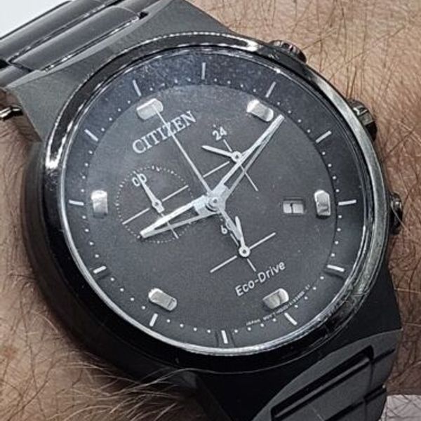 Citizen Eco-Drive H500-S111854 Men's Watch Black Dial Face Solar ...