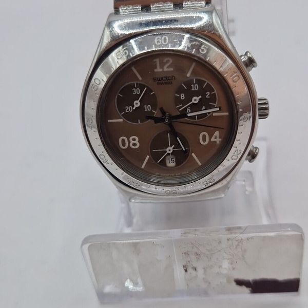 Swatch Chronograph Tachymeter Date Luminescent Stainless Steel Swiss ...