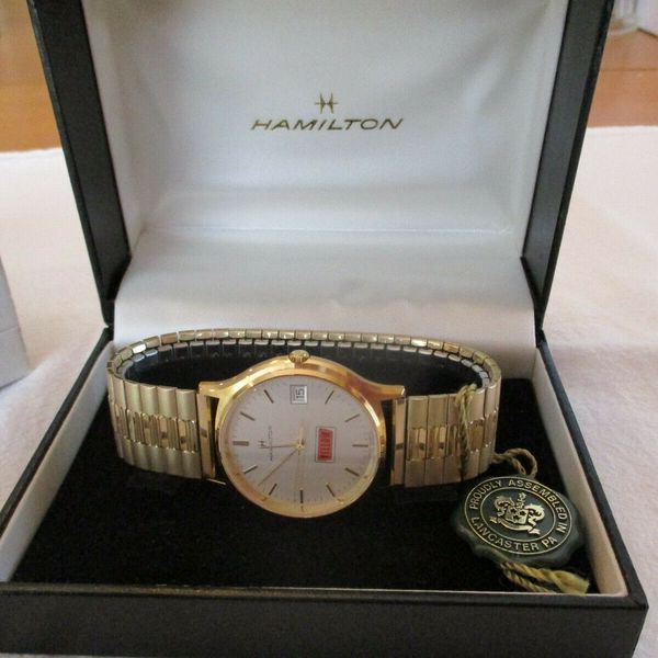 Hamilton Quartz 9812 Watch Yellow Freight Million Mile Award 09-02-1989 ...