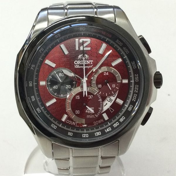 〇 〇 [Used] ORIENT Orient Watch World Stage Collection Red x Silver ...