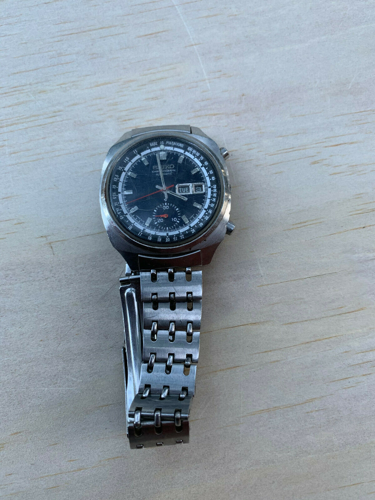 VINTAGE SEIKO WATCH 6139-6020 BASE 10 PULSATIONS CHRONOGRAPH AUTOMATIC.VERY RARE | WatchCharts ...