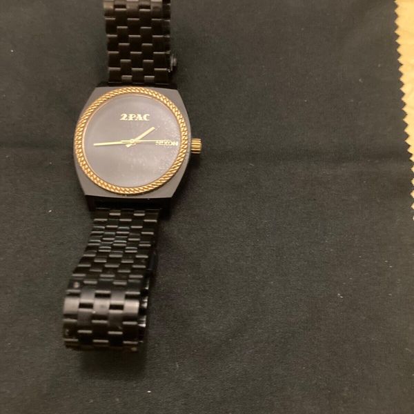 Nixon 2Pac Time Teller Black Gold Watch Tupac- IN BOX | WatchCharts ...