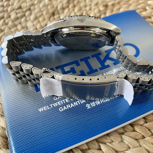 SEIKO 5 WATCH GREEN DIAL SNXJ SNXJ89 K K1 JUBILEE DATEJUST DAY DATE ...