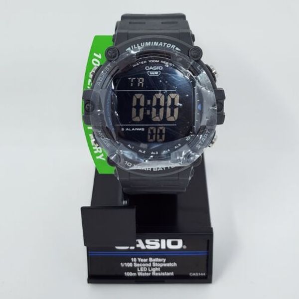 Casio Illuminator AE1500WH Series Digital Watch Grey Resin Band with ...