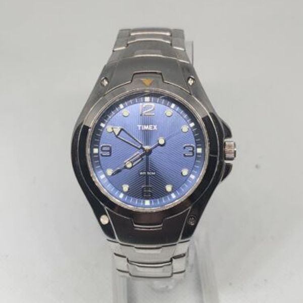 Timex Men Blue Dial Watch T23222 New Battery | WatchCharts Marketplace