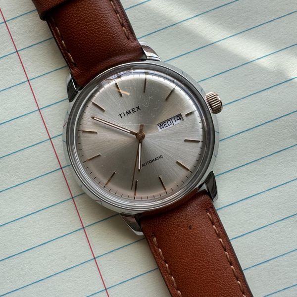 [WTS] Timex Marlin Silver Dial Automatic | WatchCharts Marketplace
