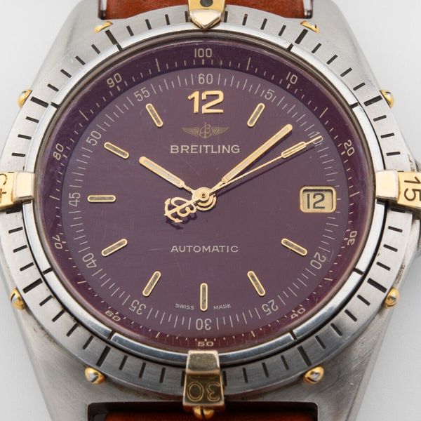 Breitling Antares 81970 Gold & Steel ETA 2892-2 Neovintage Watch 39mm ...