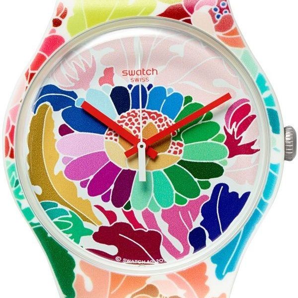 SWATCH SWISS MADE, "FLOWERFOOL", MULTI COLOR SURPRISE OF COLORS ...