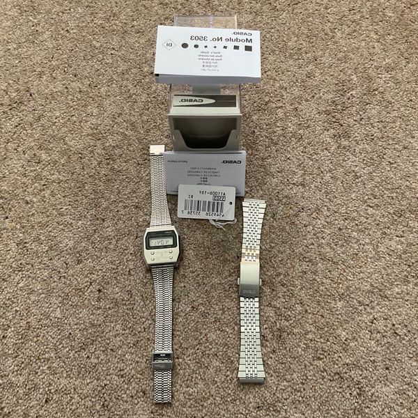 casio A1100D-1EF all stainless steel digital watch | WatchCharts ...