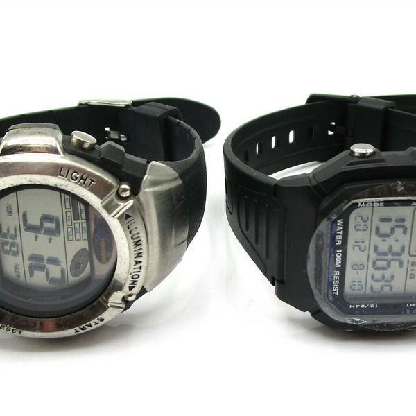 Casio 3240 XVenture Solar Power Digital Watch 2pc Lot (RUNS) GRG517 ...