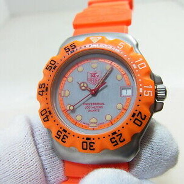 Tag Heuer Orange Formula 1 F1 Mid Unisex 38mm Swiss Quartz Watch WA1213 ...