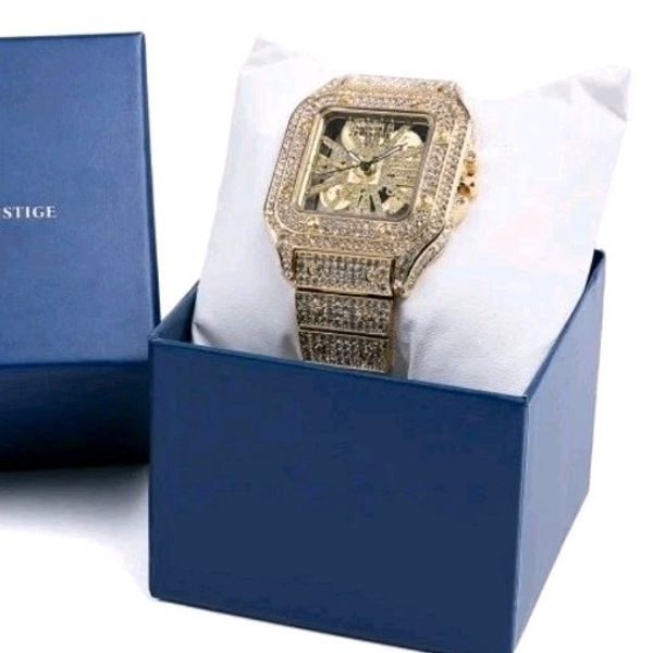 NEW Montres Prestige Lucent X Invicta Men's 42mm Crystal Gold/Silver ...