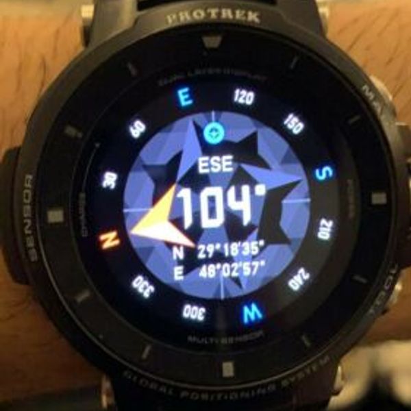 Casio Pro Trek Smartwatch WSD-F30 GPS Bluetooth Altimeter Barometer Compass | WatchCharts ...