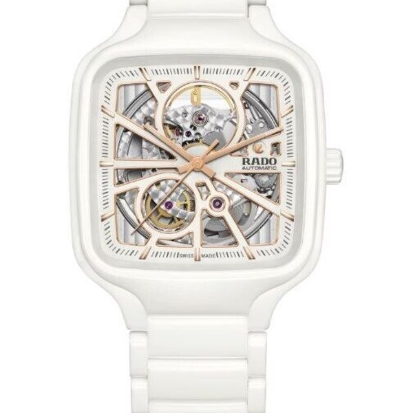 Rado True Square Automatic Open Heart High Tech Ceramic Men's Watch ...