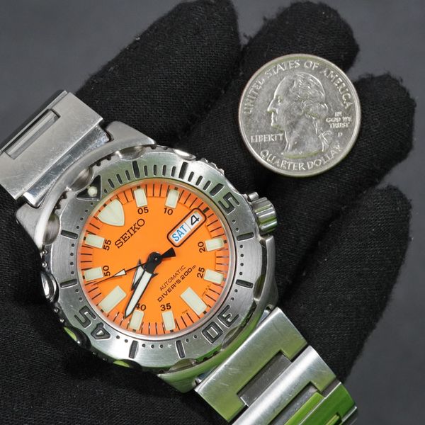 Seiko orange monster gen 1 SKX781 dive watch 2004 7S26 MS 43mm 200M -21 ...