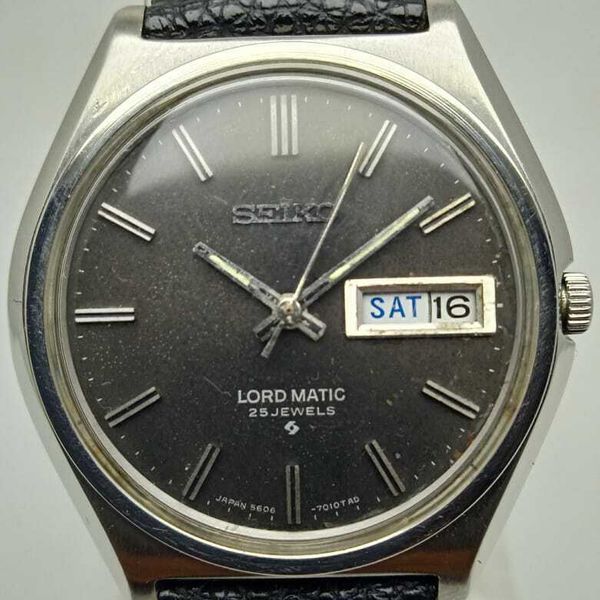 Seiko Lord Matic 5606-7010 Day And Date 25 Jewels Vintage Watch For Men ...