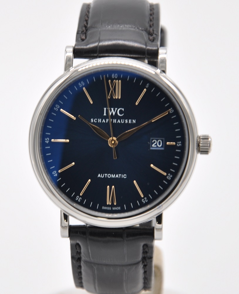 FS:IWC Portofino Automatic Blue 40mm Steel IW356523 Leather (2023 ...
