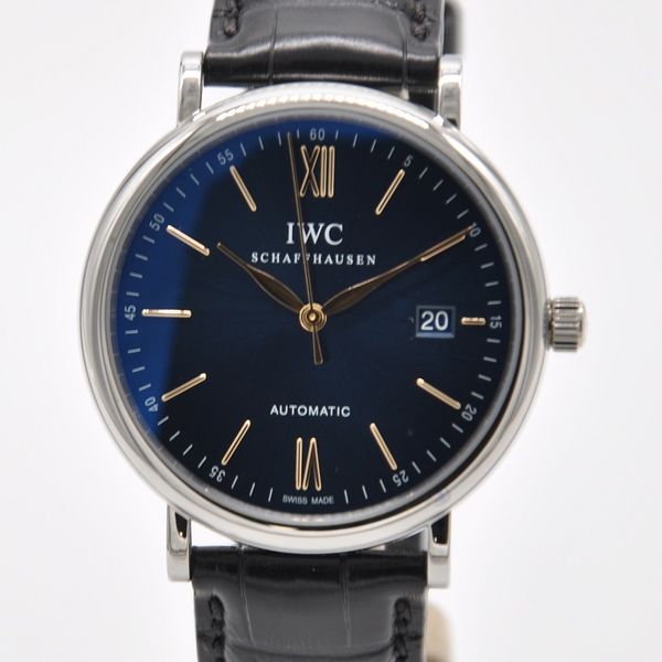 FS:IWC Portofino Automatic Blue 40mm Steel IW356523 Leather (2023 ...