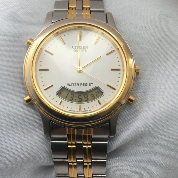 Citizen Men's Vintage Quartz Digi-Analogue Chronograph Alarm C200 ...