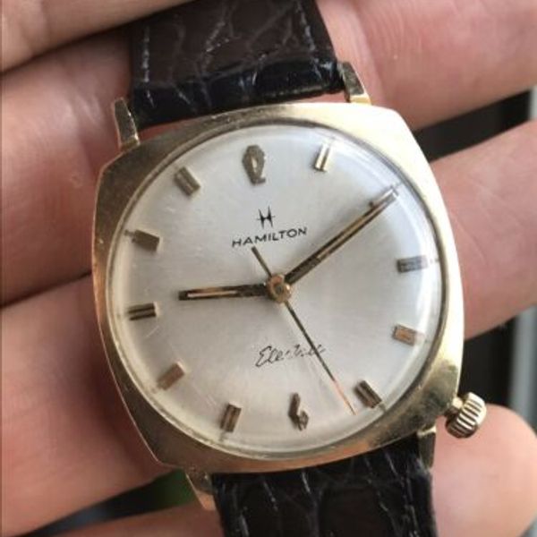 Vintage Hamilton Electric Watch Gemini II 505 Movement 10k Gold Filled ...