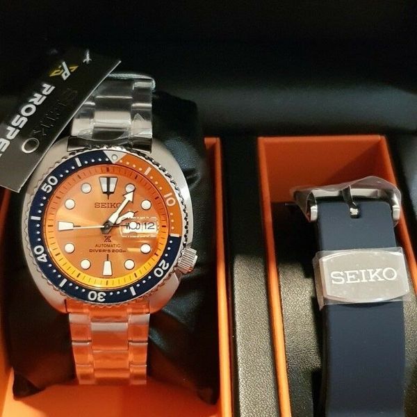 SEIKO SRPC95K1 PROSPEX Orange Turtle Nemo Limited Special Edition WATCH ...