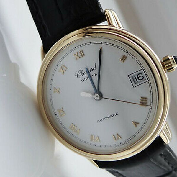 Klassische Chopard Geneve Swiss Date Automatic Herren Uhr in 18K 750 ...