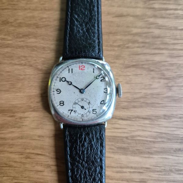 Rare Vintage 1937 Red Twelve Longines Steel Watch cal 12.68z working ...