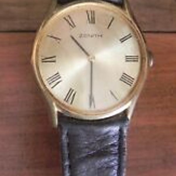 【Free Shipping】 Watch Plating Vintage 20 1000 305old zenith watch gold ...