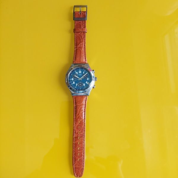 OROLOGIO SWATCH SWISS VINTAGE MODEL IRONY CHRONO YCS 401 AG 1996 AGENTE ...
