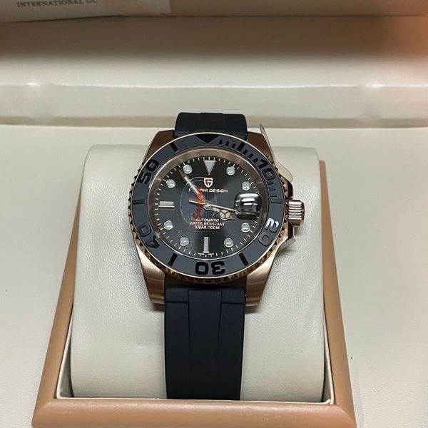 Seiko Automatic Watch Yacht Master 1651 Gold Rubber Strap Luxury ...