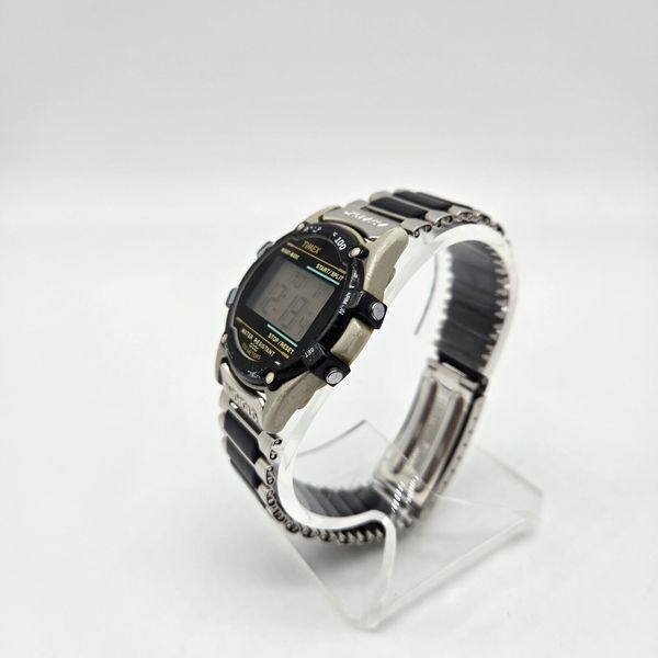 Timex Atlantis 100 Men's Watch WR100M Indiglo Digital 40mm Day Date New ...