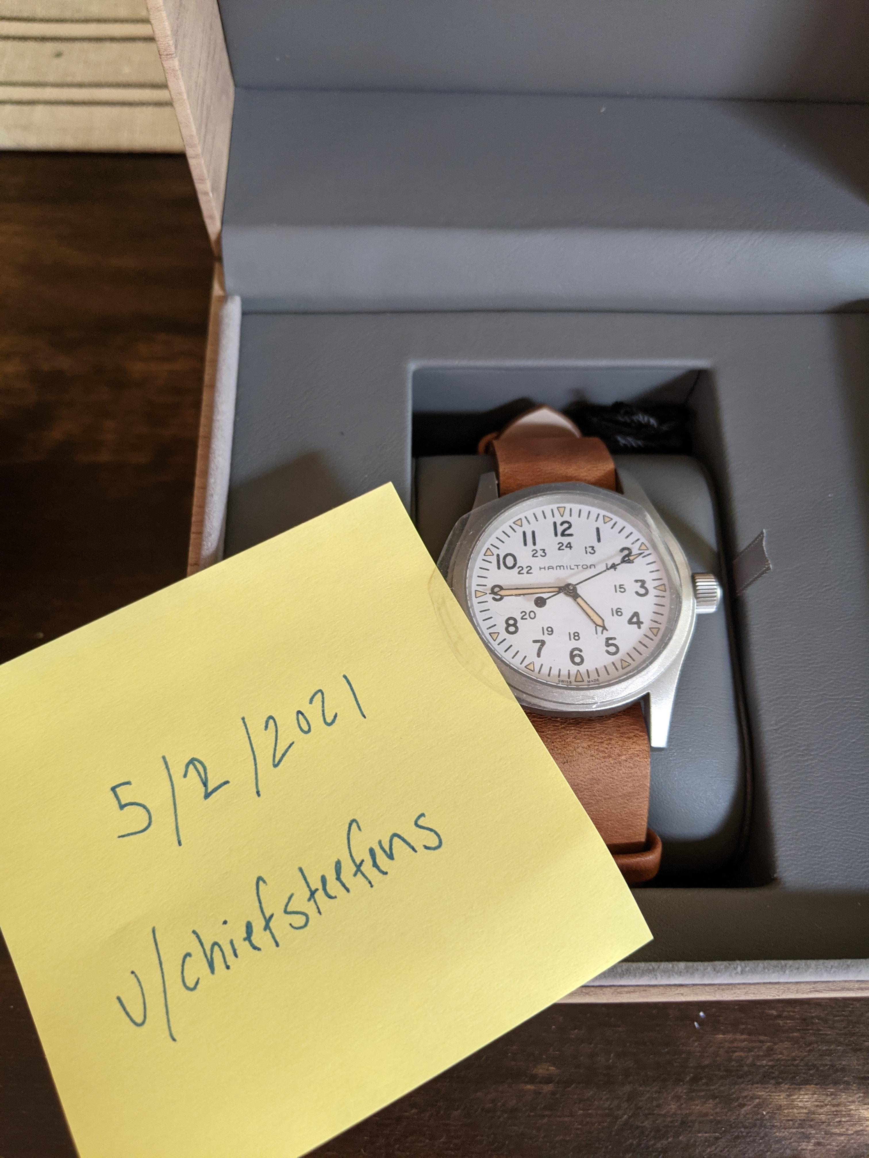 [WTS] Hamilton Khaki Field Mechanical with White Dial (H69439511 ...