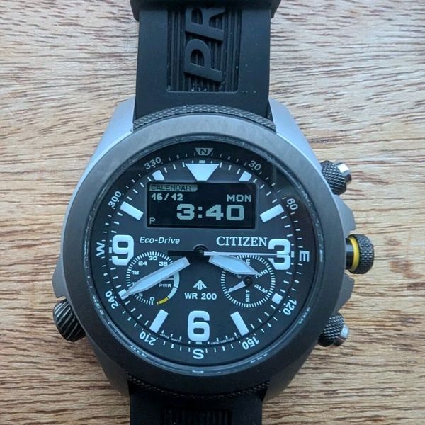 Citizen JV1007-07E Men's Promaster Land Eco-Drive Watch. Pristine ...