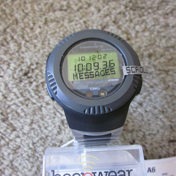 Timex Beepwear Pro Motorola Data-Link Pager Text MSG Digital Watch ...