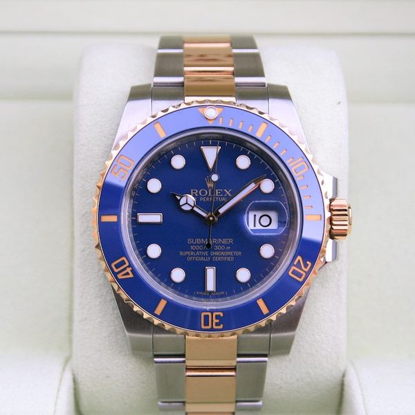 FS: Rolex 116613 Submariner Blue Smurf Dial Box and Paper | WatchCharts ...