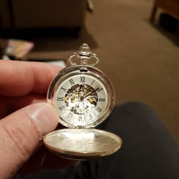 Pocket Watch 4472 Flying Scotsman Stainless Steel Analogue Working ...