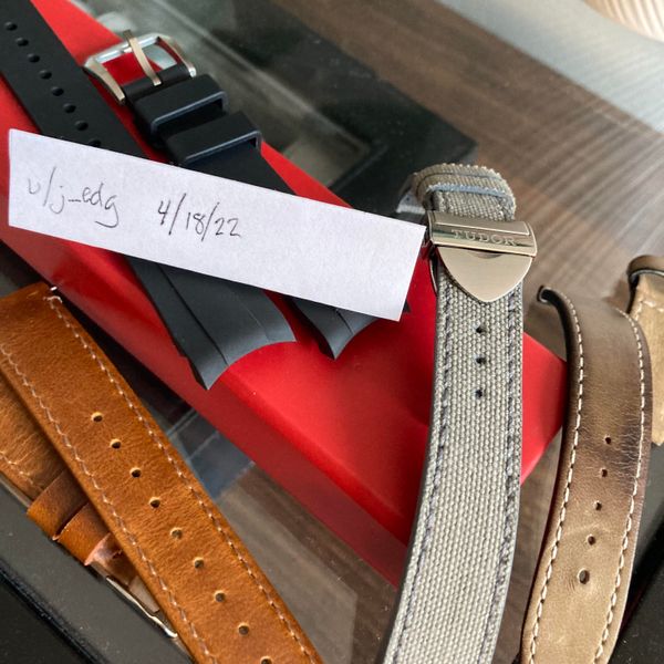 [WTS] Tudor Black Bay 36 strap and clasp, custom Aaron Bespoke strap ...