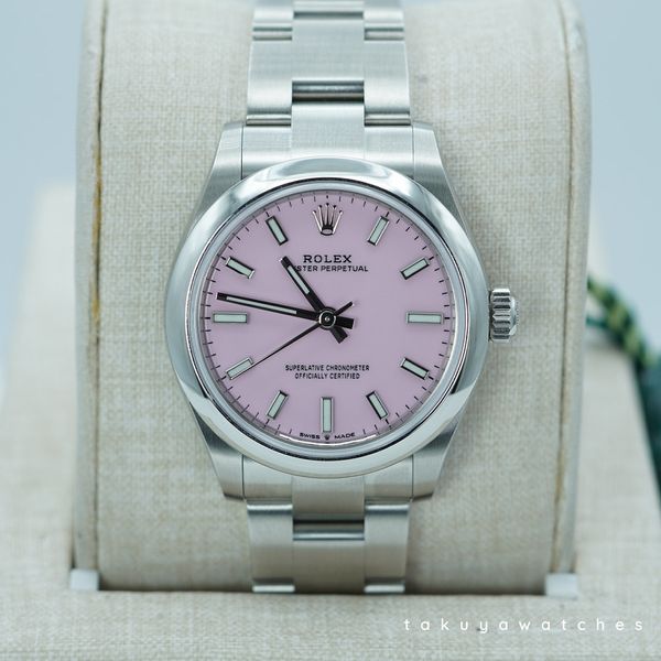 FSOT:LNIB Rolex 277200 OYSTER PERPETUAL CANDY PINK DIAL 31MM WARRANTY ...