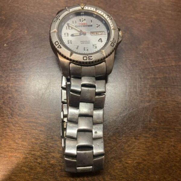 Timex Expedition Indiglo Watch WR100M Mens Day Date | WatchCharts ...