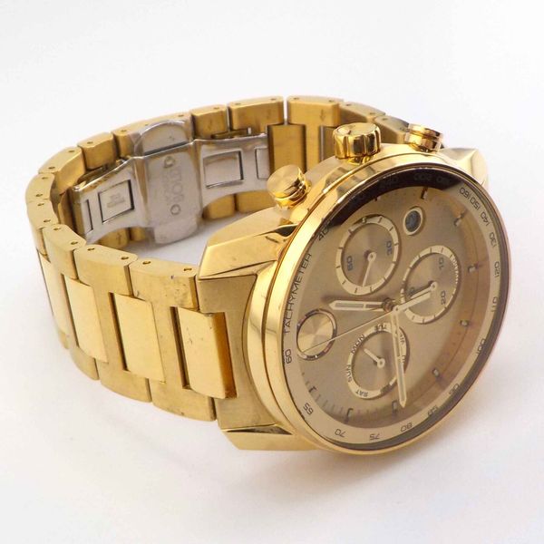 MOVADO BOLD VERSO CHRONOGRAPH GOLD TONE MEN'S WATCH 3600741 $995.00 ...