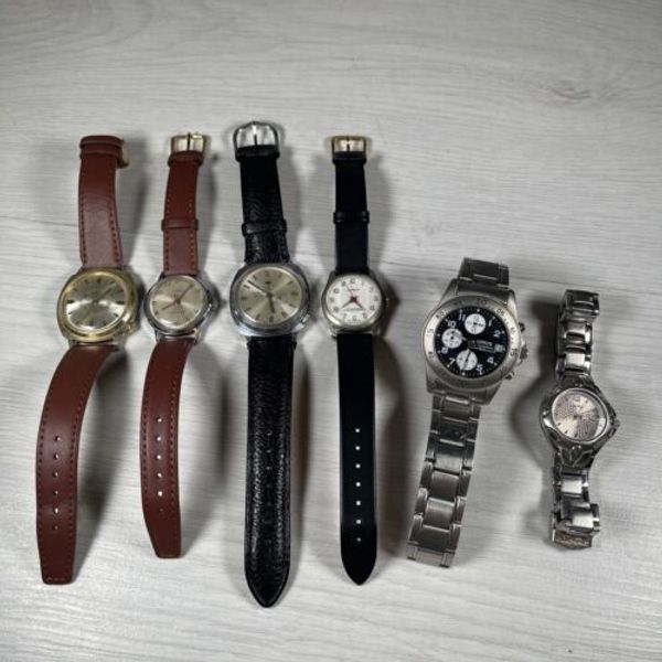 Vintage Watch Collection Job Lot Lorus Starlow Timex Lectro Combat ...