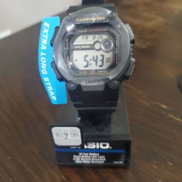 Casio W737HX-1AV Illuminator Watch 100 Meter Alarm Chronograph NEW ...