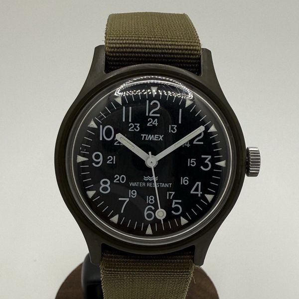 Vintage Timex MacGyver Camper Menâ s Manual Wind Military Watch 80s ...