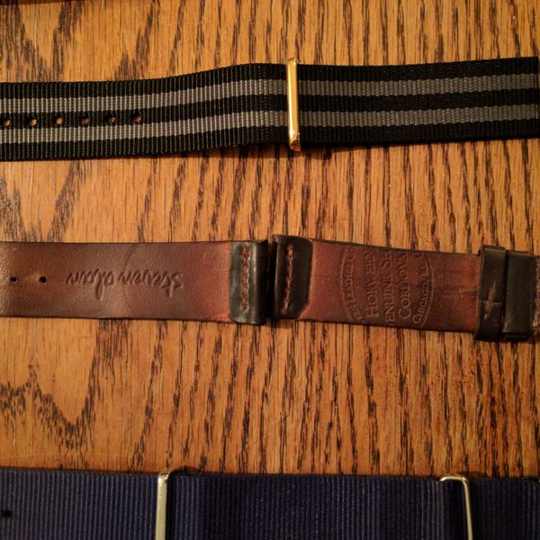 [WTS] Brown shell cordovan strap and Nato strap | WatchCharts Marketplace
