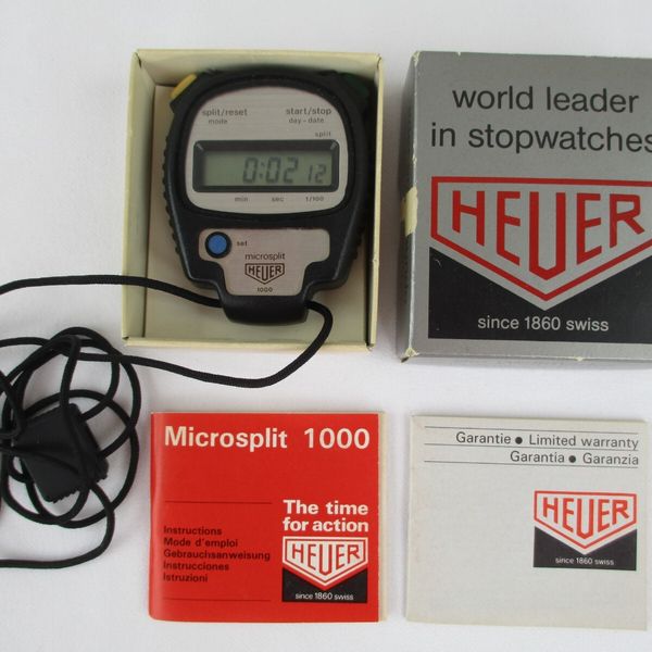 Vintage Stopwatch Tag Heuer Microsplit 1000 Trackmaster | WatchCharts ...