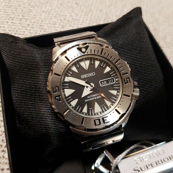 Seiko SRP307 Black Monster 2nd Gen. Full Set | WatchCharts
